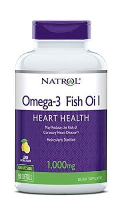 NATROL Omega-3 Fish Oil 1000 mg 60 caps купить недорого, заказать с ...